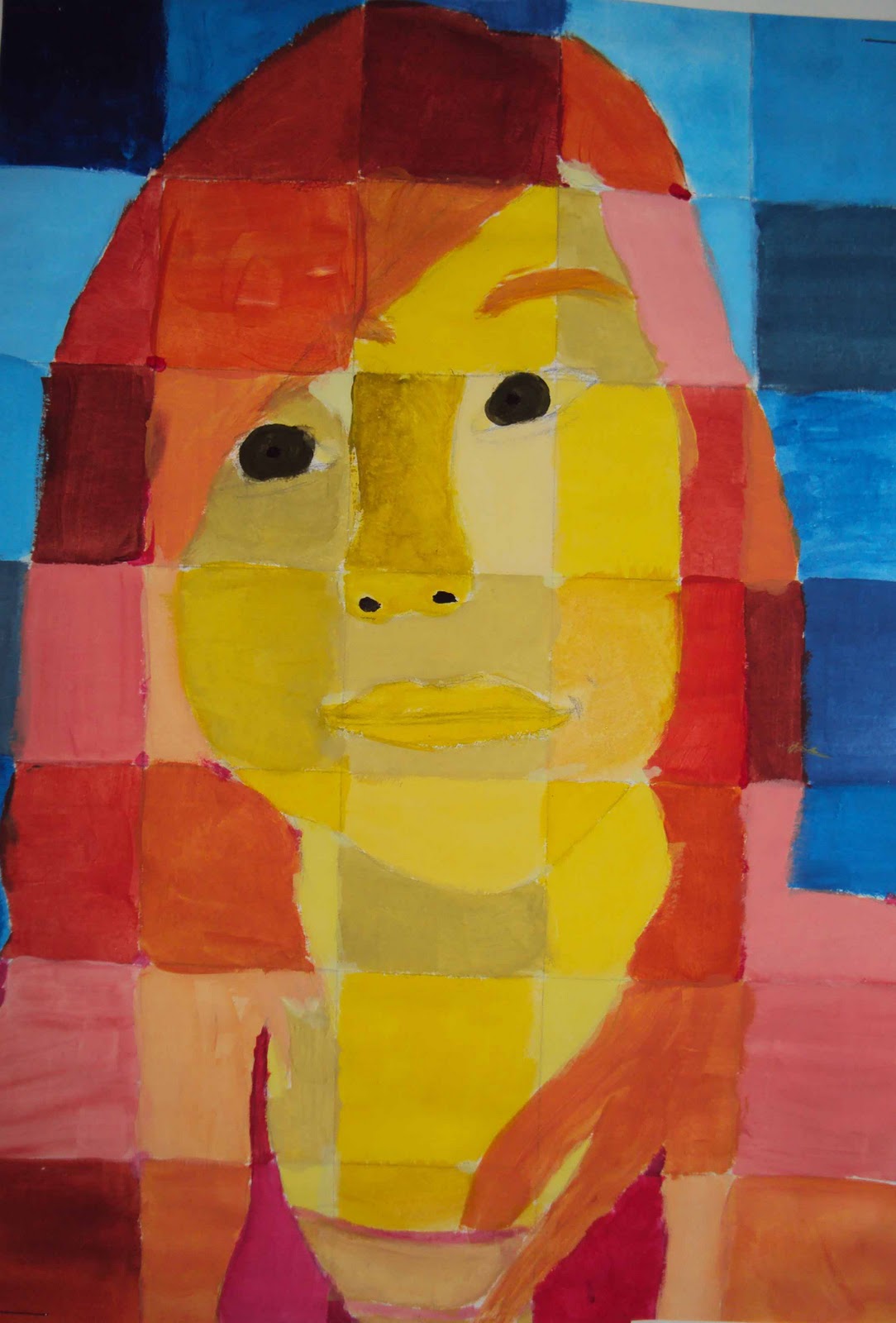 Under The Brush~: grid self portraits 1 & 2