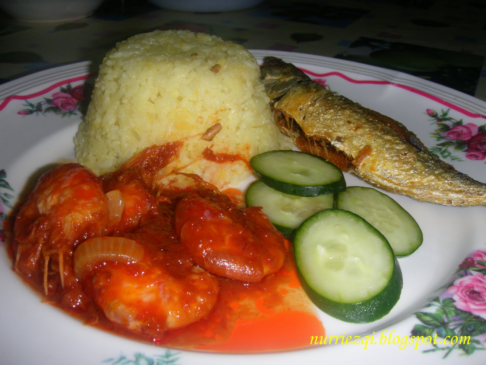 teratak nur riezqi: Nasi Kacang Dal N Punch Orange-Rambutan