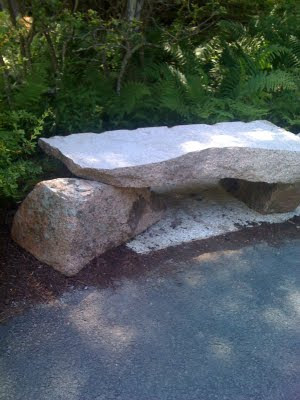 A Quiet Sit Down: Stone benches