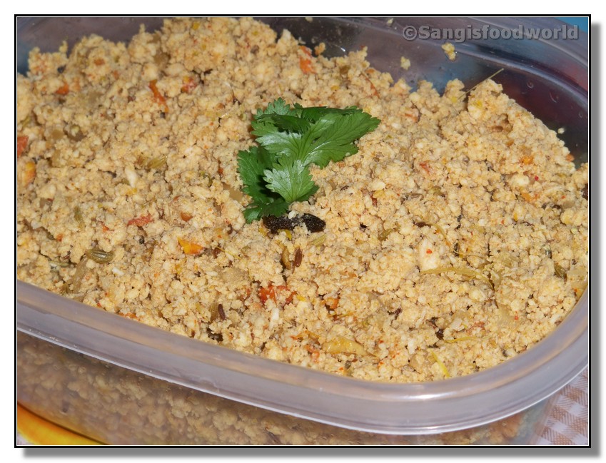 Sangi's Food World: Chicken puttu