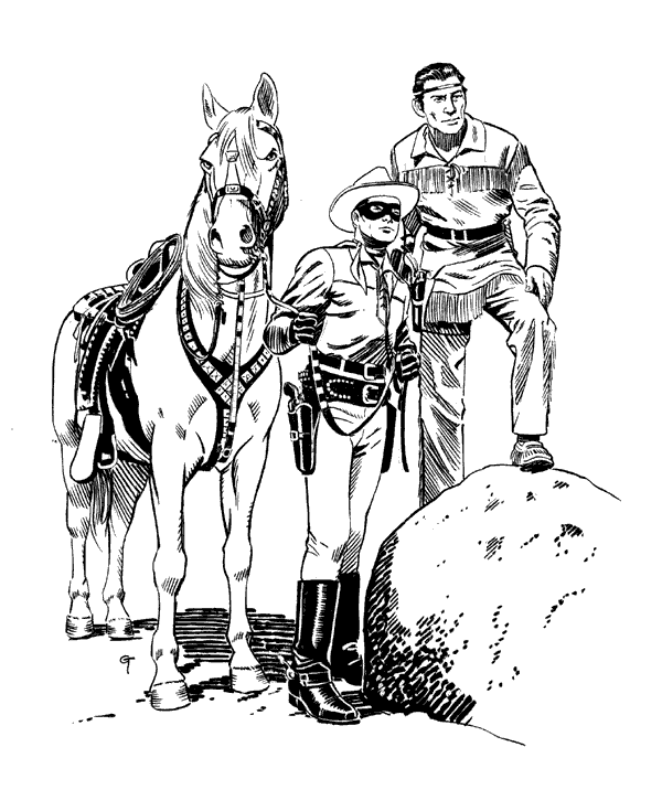Coloring Pages Lone Ranger