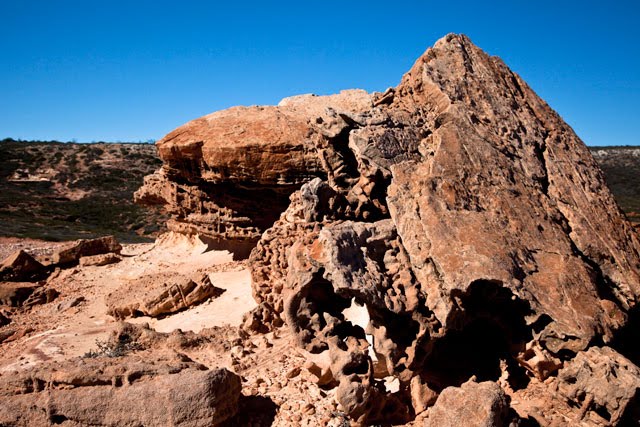 Photography on the rocks: Mushroom Rock, Kalbarri Western Australia