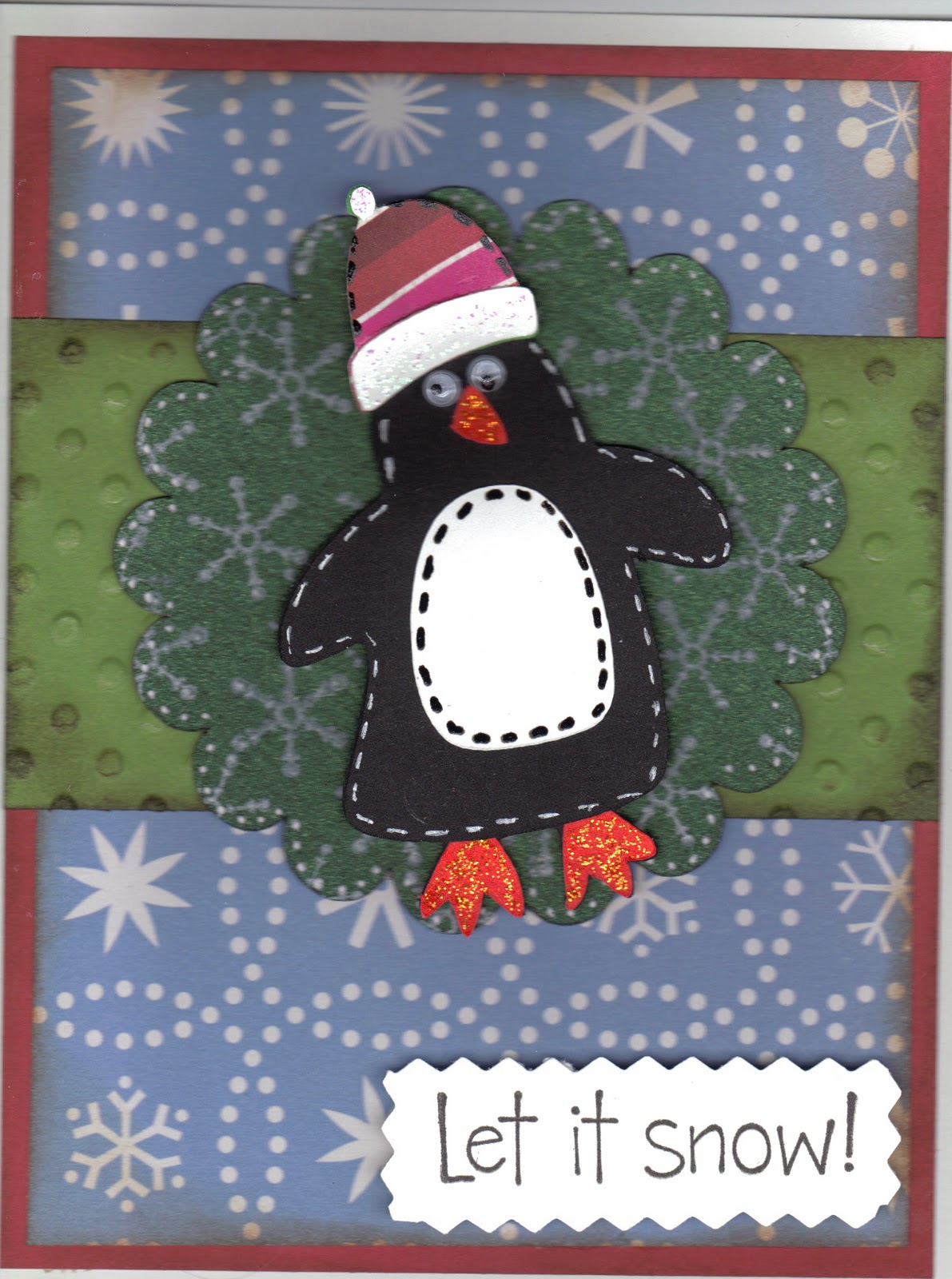 PAPER CRAFTS WITH THE PINK ARMADILLO: Christmas Cheer Penguin
