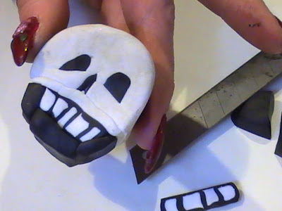 ...Make It With Me: Polymer Clay Skull Cane.