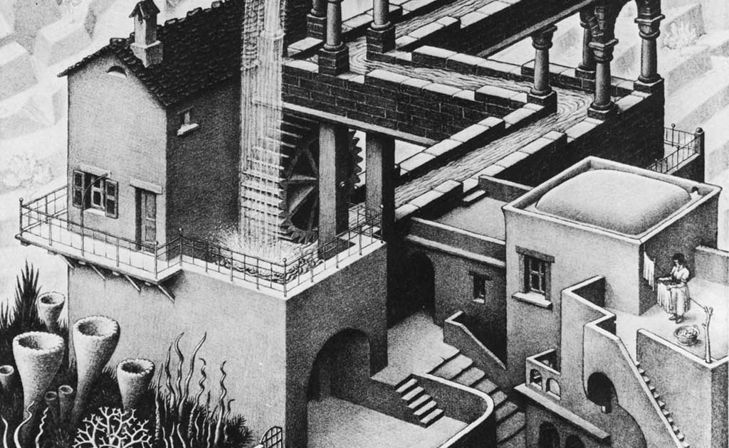 HannahWhite-visualdiary: M.C. Escher - waterfall