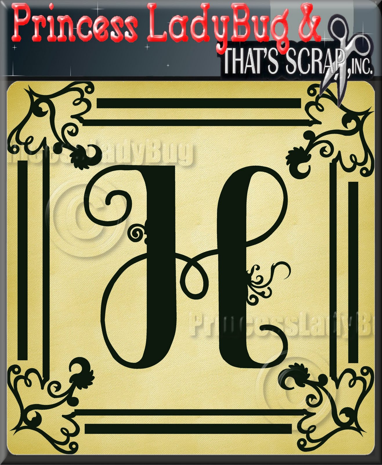 ALL THAT IS SCRAP: Monogram Alphabet Set