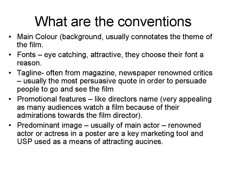 Mustafa Omar Advanced Portfolio Codes And Conventions Of A Film Poster