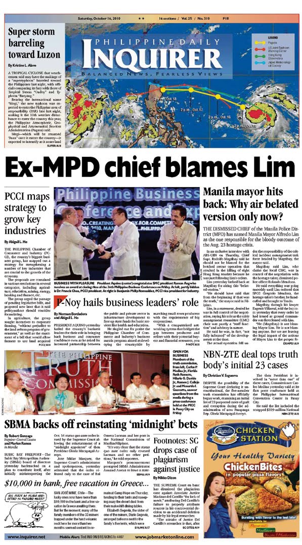 The Inquirer Front Page: October 2010
