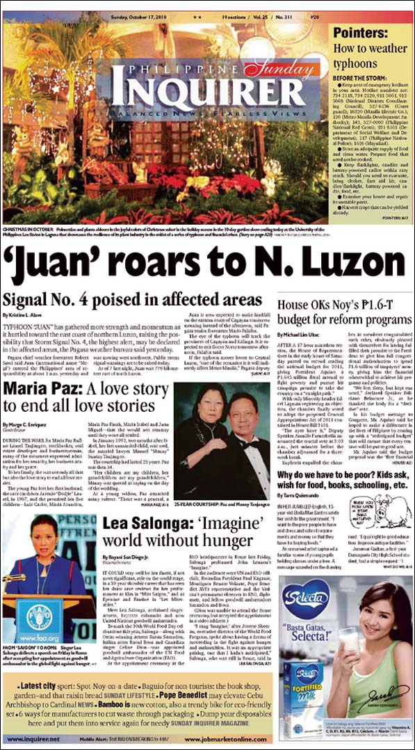 The Inquirer Front Page: October 2010