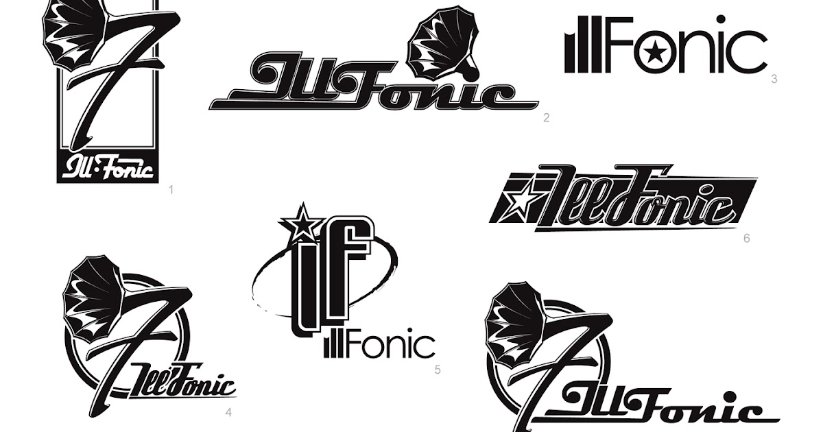 IllFonic Logo Design Progression