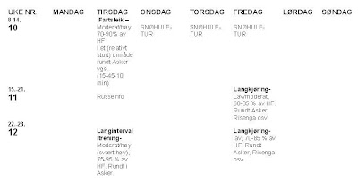 Egentrening- Utholdenhet