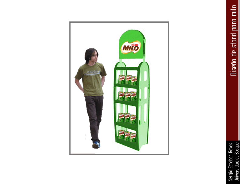Diseño de stand para milo | S e r g i o R e y e s