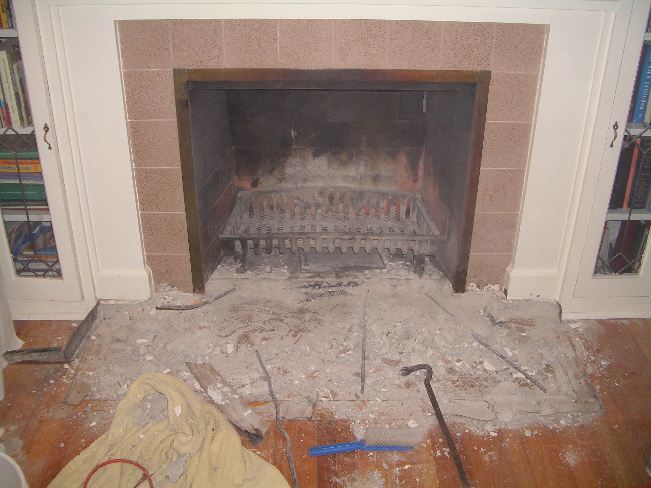 Married With Bikes: I do declare the fireplace restoration complete.