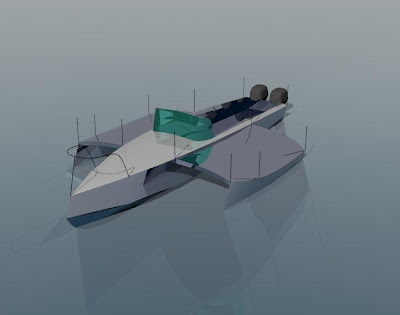 Trimaran motorboat / stabilized monohull | Page 2 | Boat Design Net