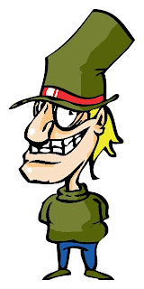 Tecknade "fula gubbar": En tecknad ful gubbe till...