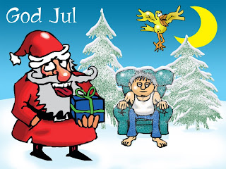 Tecknade "fula gubbar": Julkort