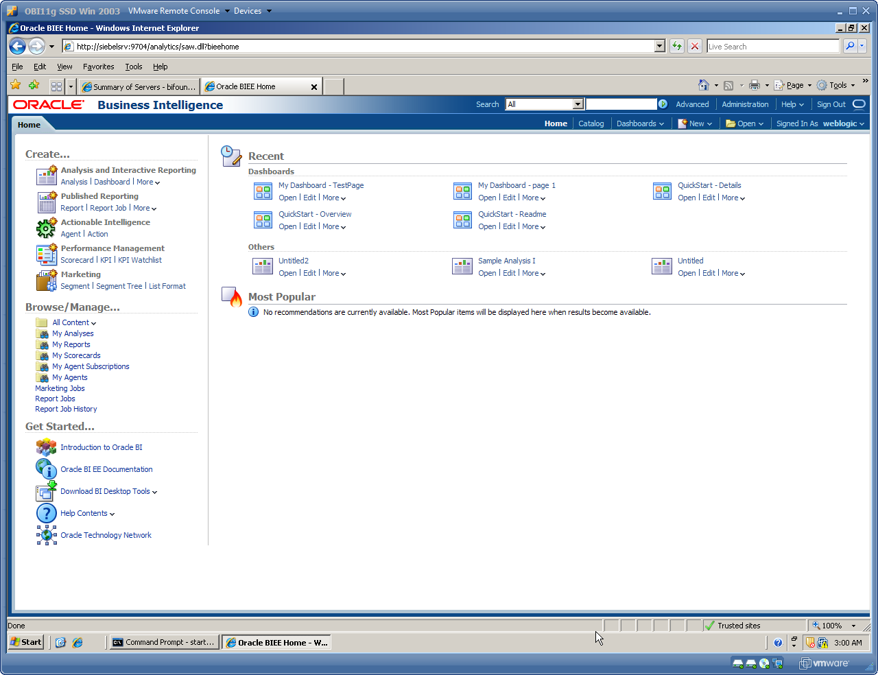 Cuneyt Yilmaz Oracle Blog Oracle Business Intelligence 11g Multiple Compound Layouts In