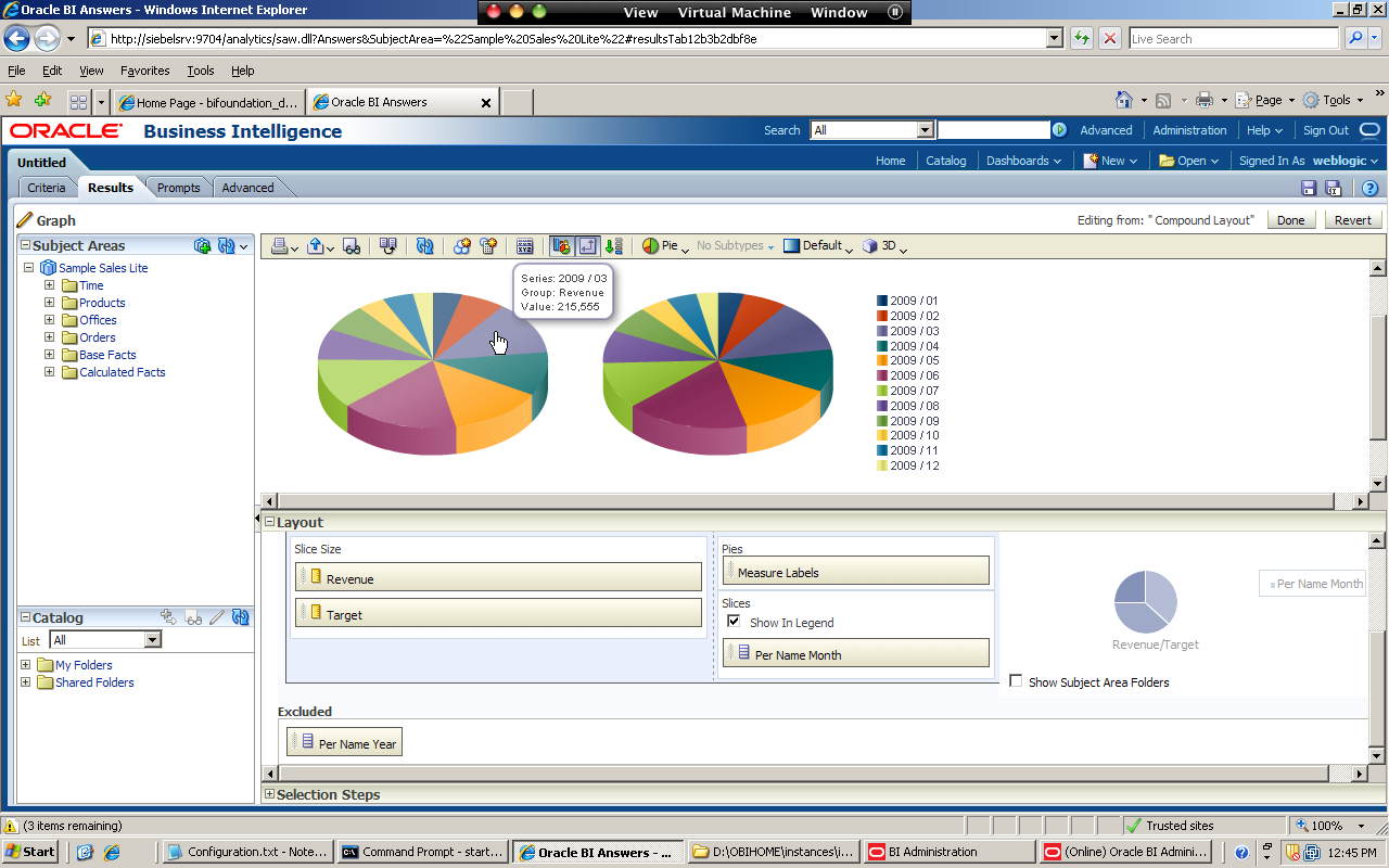 Cuneyt Yilmaz Oracle Blog Oracle Business Intelligence 11g Create A Report