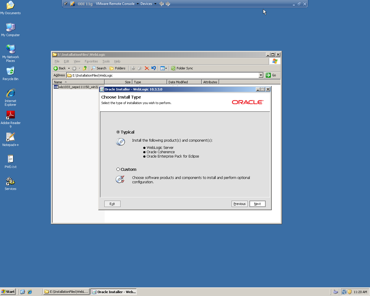 CUNEYT YILMAZ - ORACLE BLOG: Oracle Data Integrator 11g Installation ...