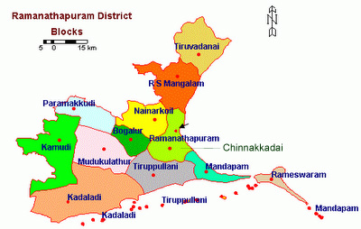 Ramnad District Map