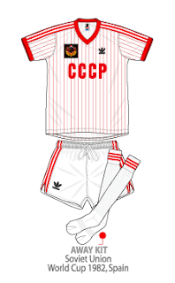 Football teams shirt and kits fan: Soviet Union World Cup 1982