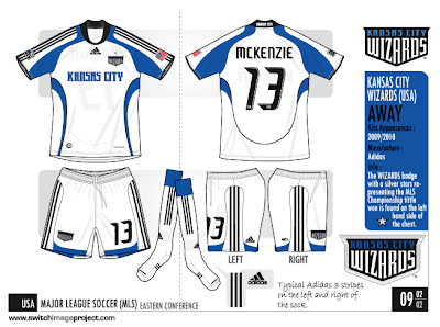 Football teams shirt and kits fan: Kansas City Wizards 2009/2010 team kits