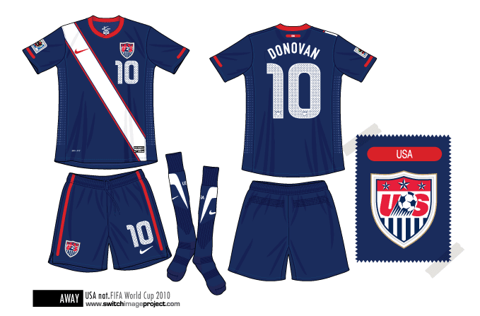 Football teams shirt and kits fan: USA WC 2010 team kits