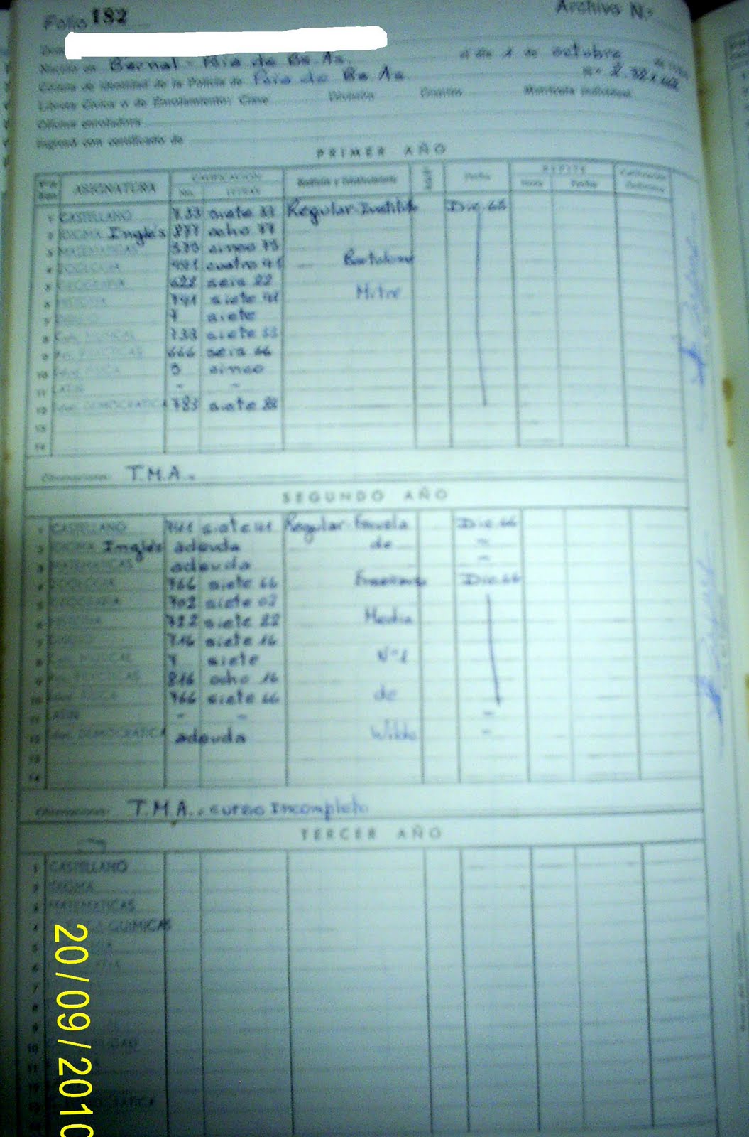 Archivo Histórico de la Escuela Normal de Quilmes "Silvia Manuela Gorleri": El Libro matriz (1)