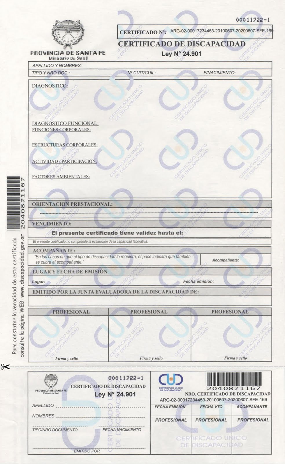Discapacidad y salud QUE ES EL CERTIFICADO DE DISCAPACIDAD?