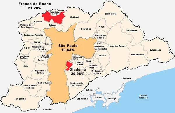 Noti&cia: Franco da Rocha e Diadema - os municípios mais violentos do ...