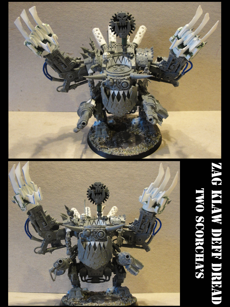 Blighty Waaagh Boys: Finished Deff Dread (un-painted)