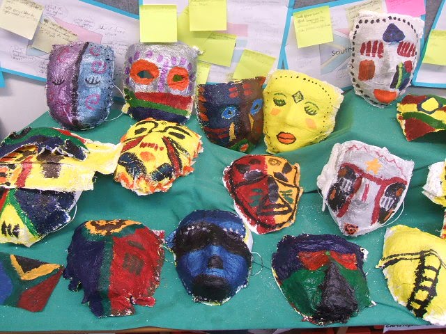 BSM Year 6 - Komodo Dragon Base: Masks of South Africa
