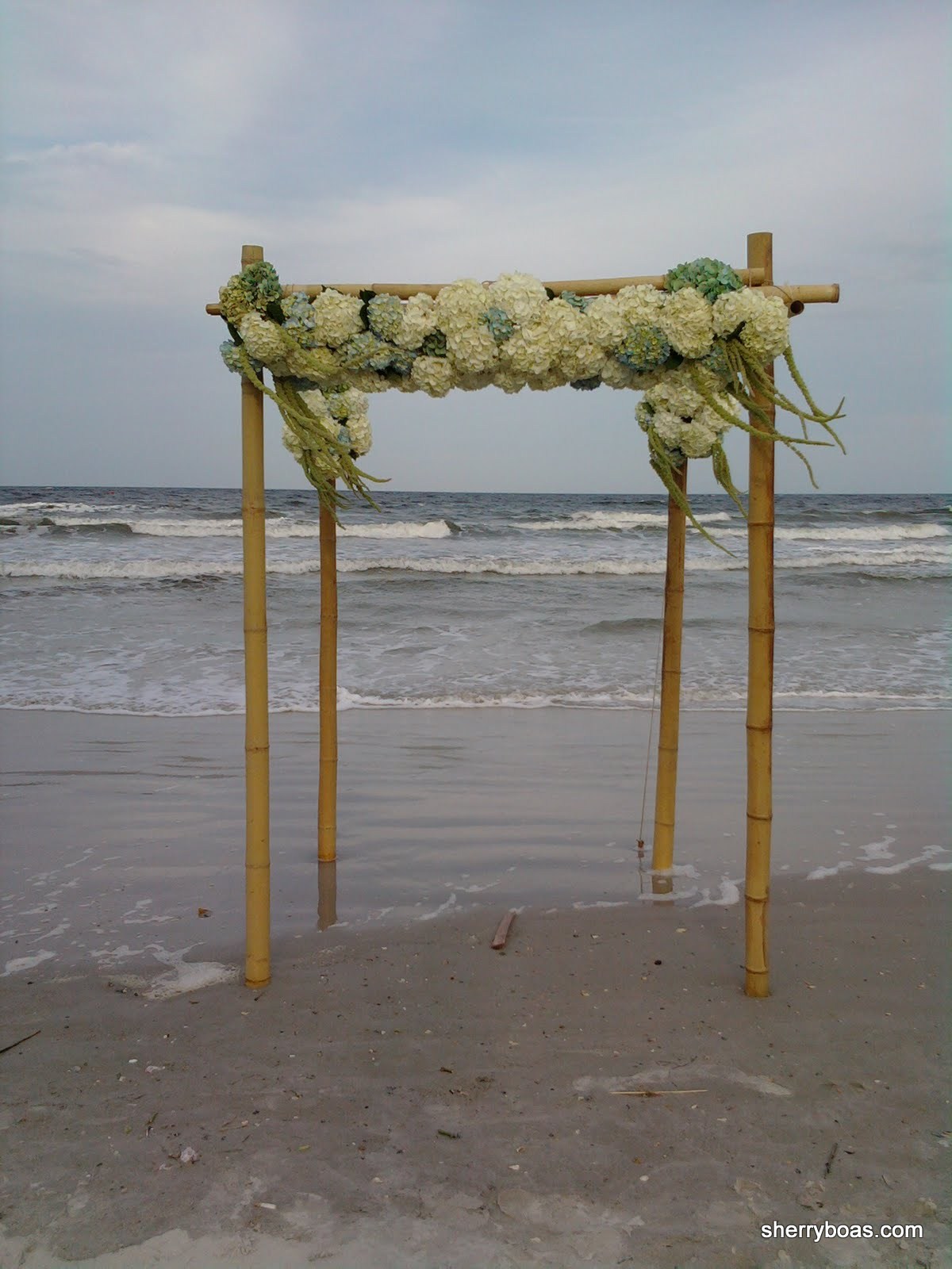 Yet another wedding arbor made out of Beautiful Bamboo poles | Bamboo ...
