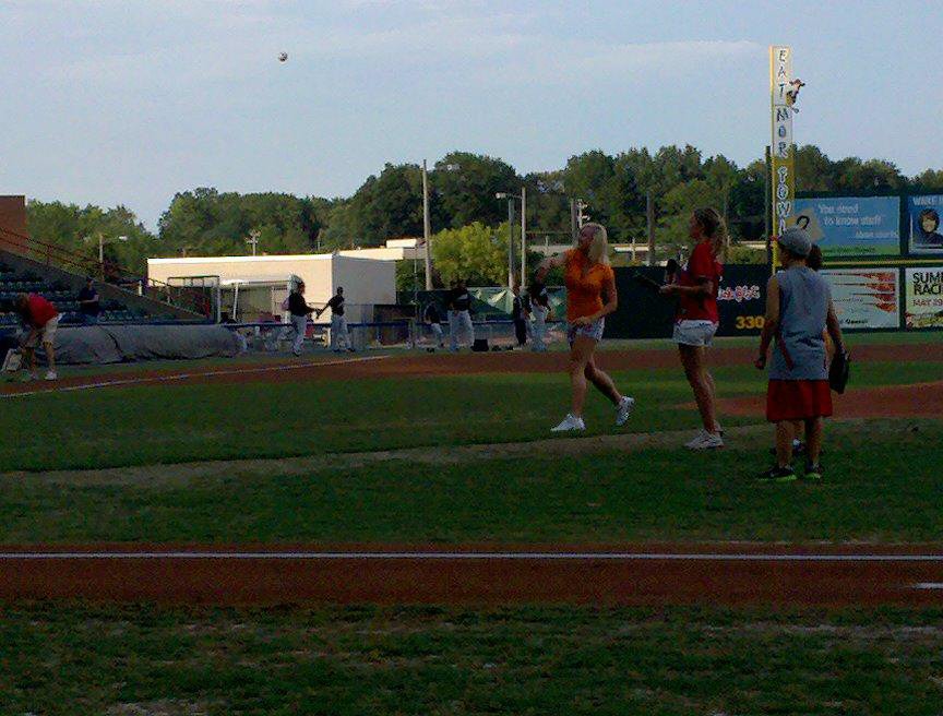 Be Fit! Be Strong!: Mrs. Virginia Earth, Maria Beall throws the first ...