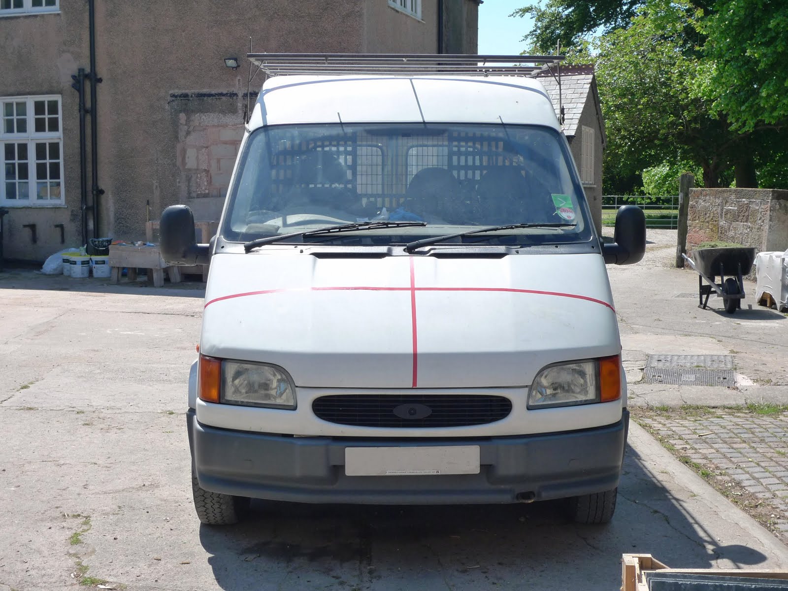 Over the water: White van man.