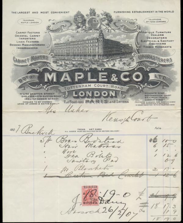 COSGB: Maple & Co. Ltd.