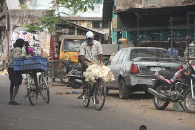 Our Time in India: The chicken bike and the rickshaw horn...