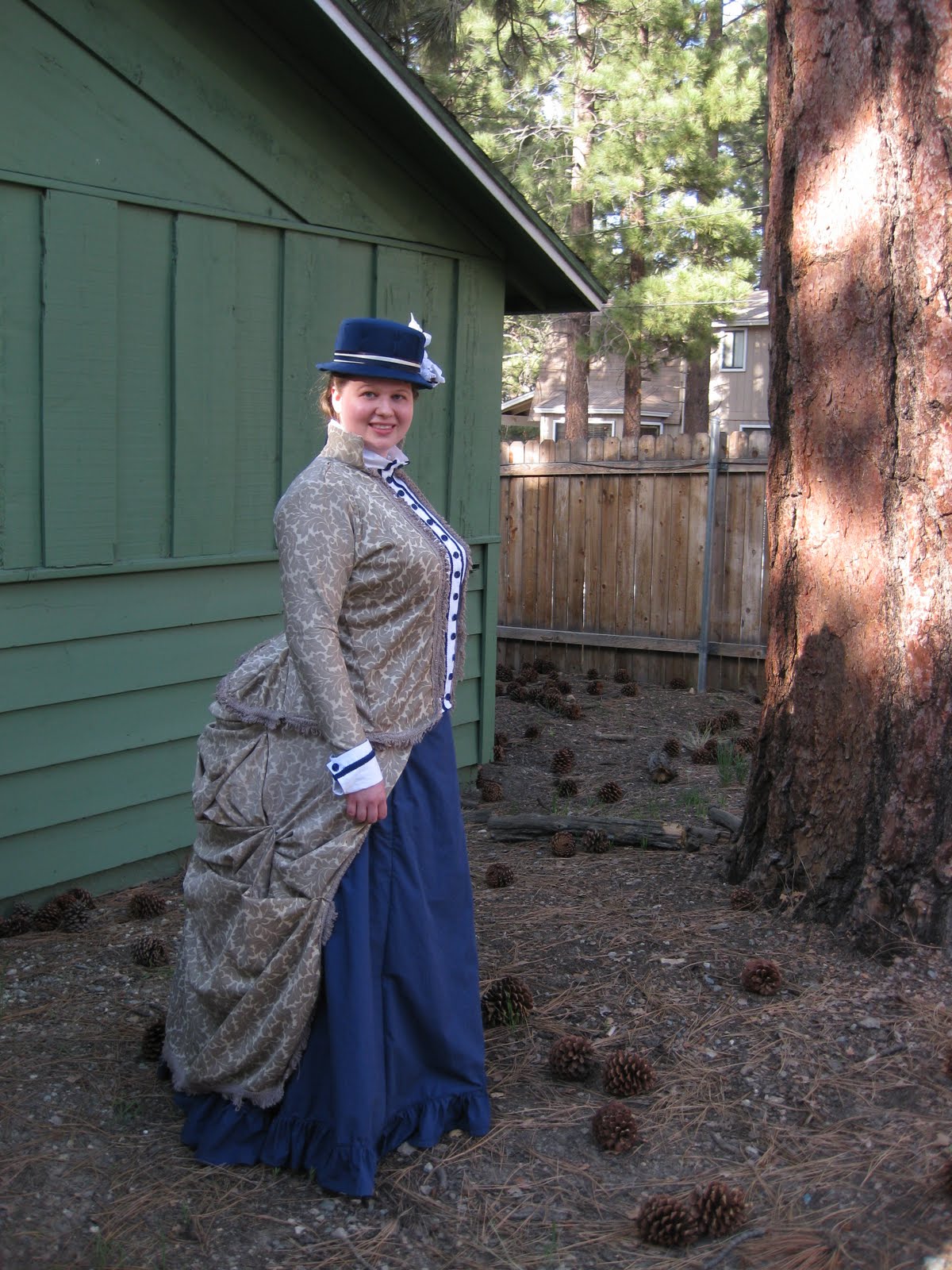 Time Traveling with Needles: Victorian Bustle Gown Project: Complete!