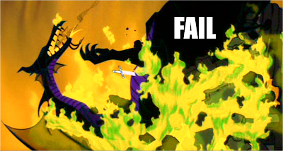 DisneyFAIL: Fantasmic! Dragon Fail