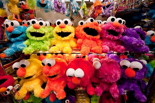 Crossover Possibilities: Elmo and the rainbow