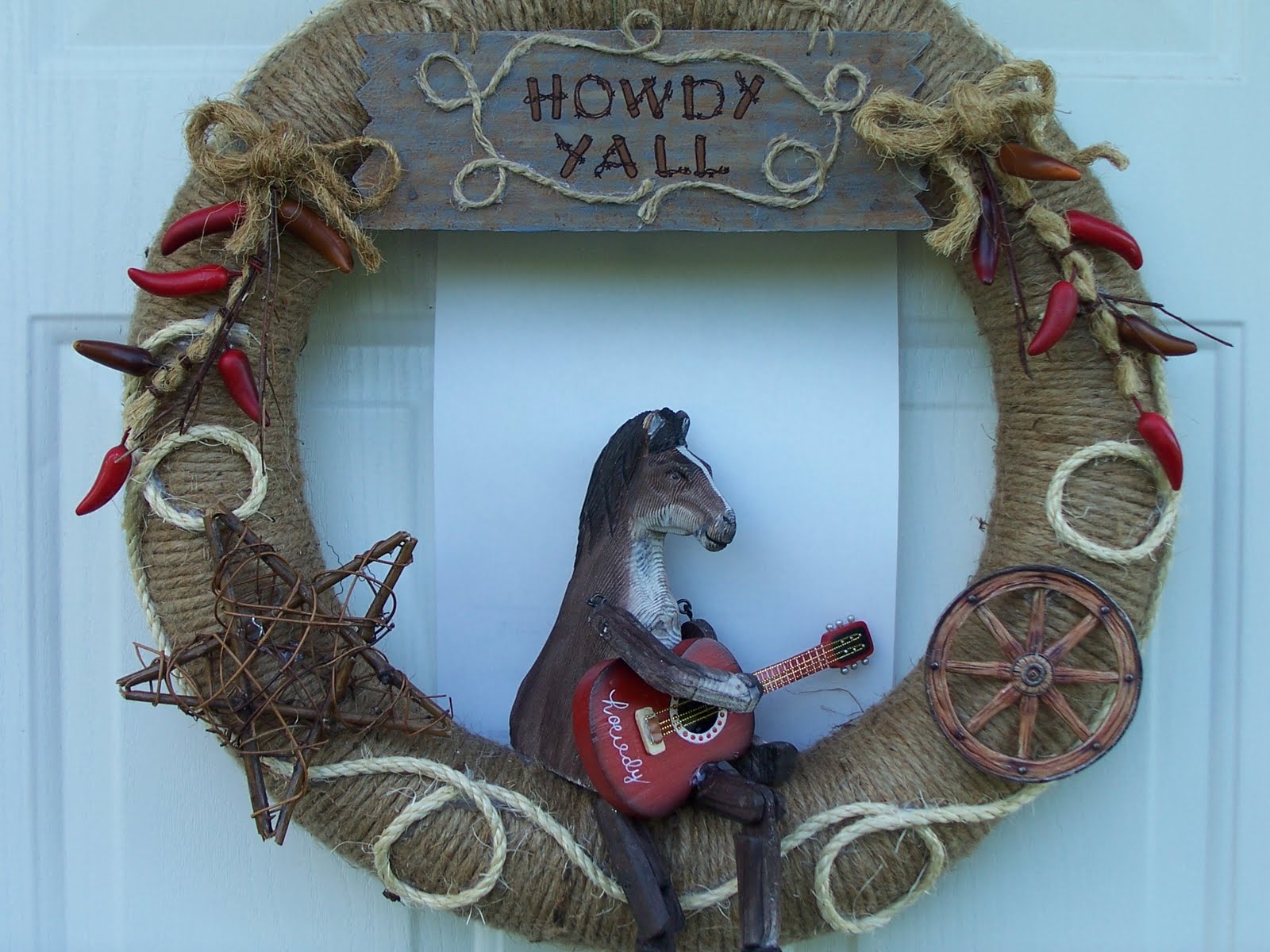 Custom Created: Western wreaths with rope