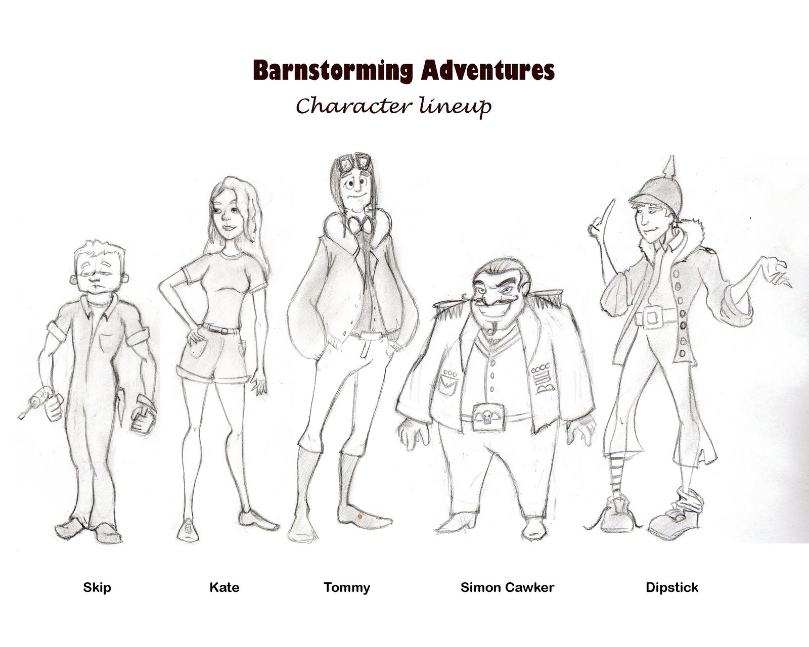 T.R. Dailey: Character Design; Turnarounds; Illustration