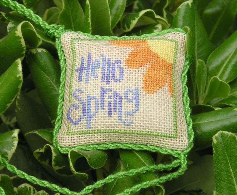 Freebies Gallery stitched by Anita: Lizzie Kate Freebie "Hello Spring"