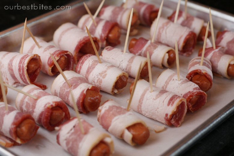 Bacon Wrapped Cocktail Sausages Our Best Bites