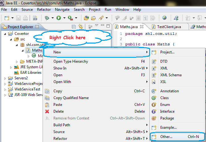 A Simple SOAP Web Service Example in Eclipse