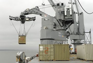 Heavy Equipment Industry News Updates: Container Crane Tested By US Navy.
