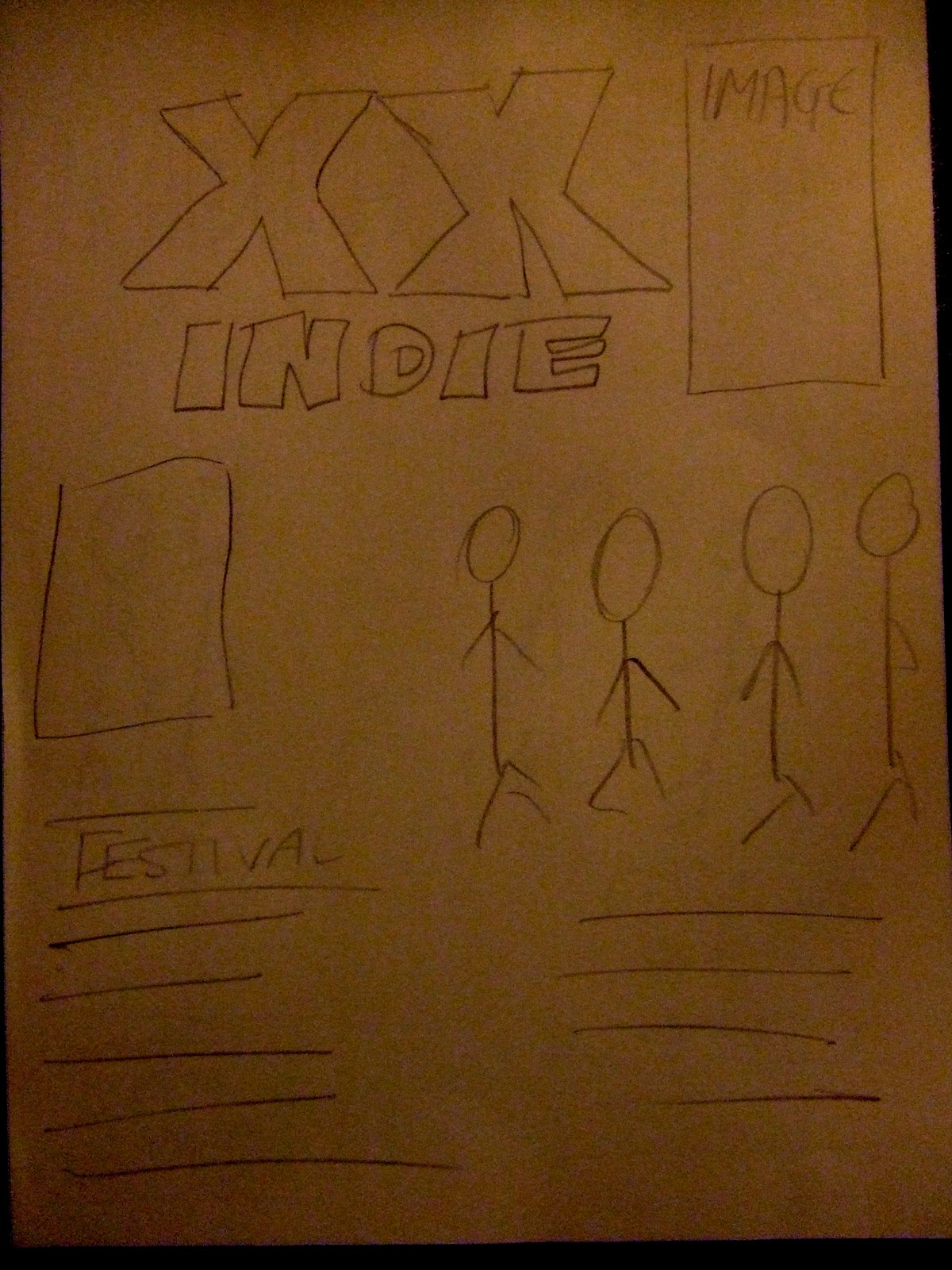 AS Media Studies Foundation Portfolio: Front Cover Sketches.