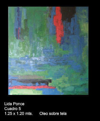 Cuadros abstractos de Lida Ponce
