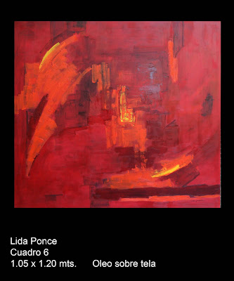 Cuadros abstractos de Lida Ponce