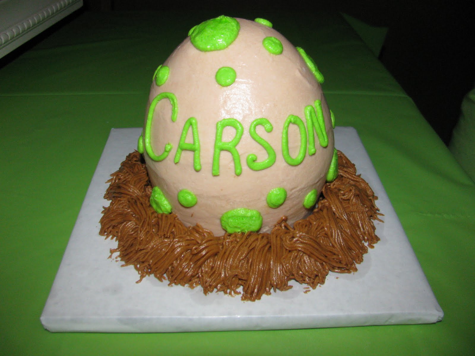 The Dessert Box: Carson's Dinosaur Cake